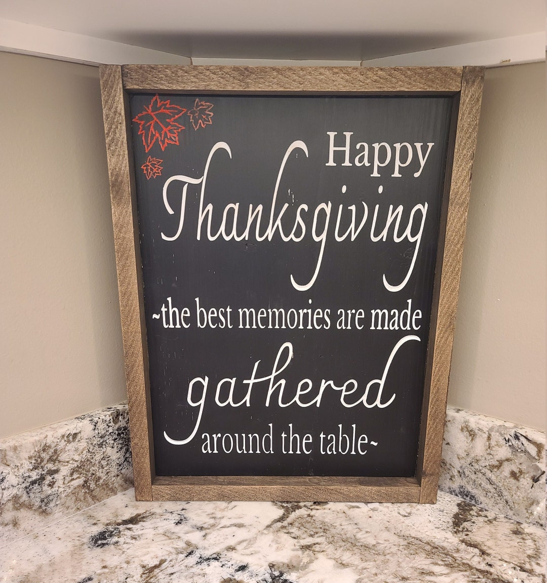 Thanksgiving Sign, Happy Thanksgiving, Wood Sign, Fall Sign, Wooden ...