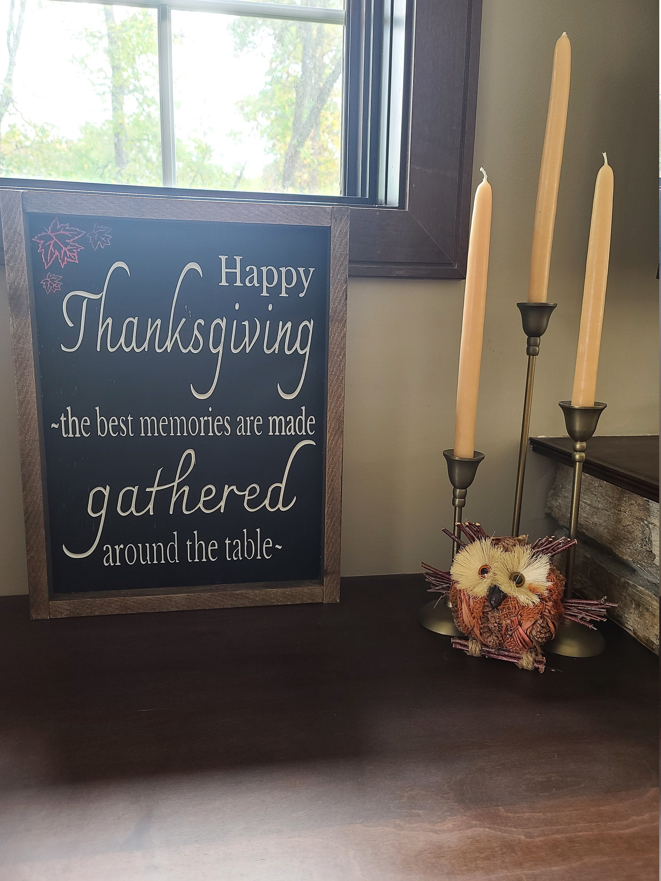 Thanksgiving Sign Happy Thanksgiving Wood Sign Fall Sign - Etsy