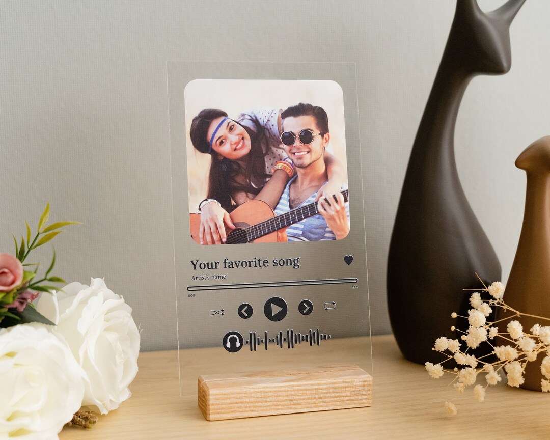 Personalized Music Plaque With Stand Valentines Day Gifts for Him Gift ...