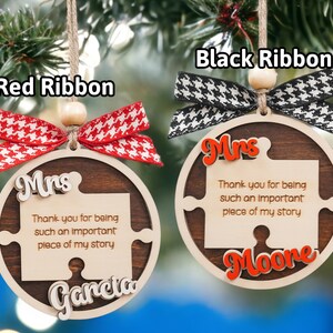 Personalized Teacher Ornament, Teacher Gift, Personalize Ornament ...