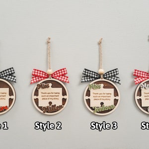 Personalized Teacher Ornament, Teacher Gift, Personalize Ornament ...