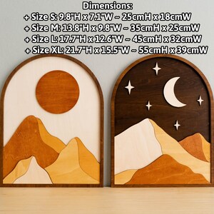 Sun Moon Wood Art, Total Solar Eclipse 2024, Living Room Decor, Sun ...