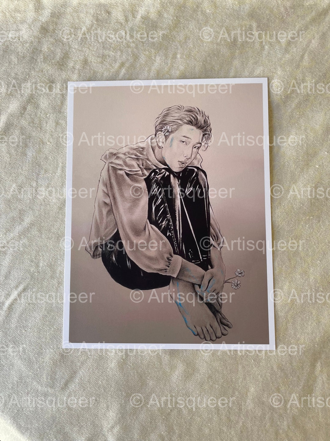 Track 01 Yun | BTS RM | Original Art Print - Etsy