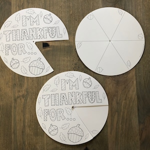 Im Thankful For Coloring Wheels thanksgiving Coloring Activity for All ...