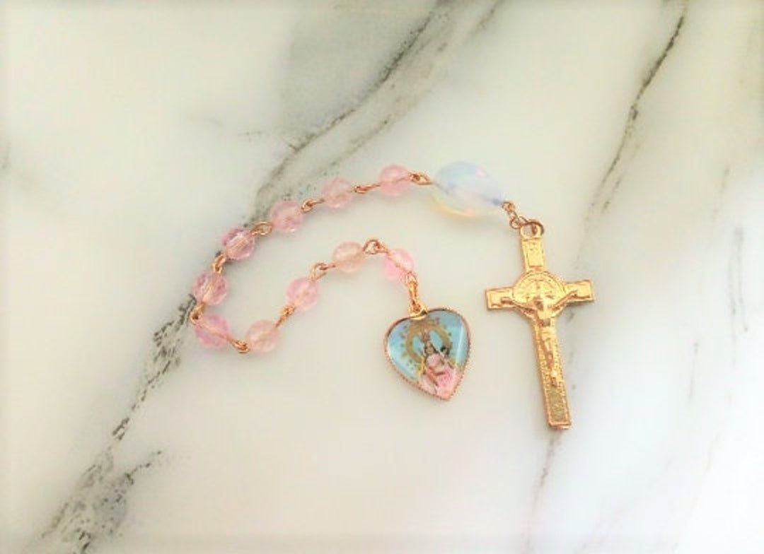 Our Lady of Aparecida Pink Rosary Tenner, Nossa Senhora Aparecida ...