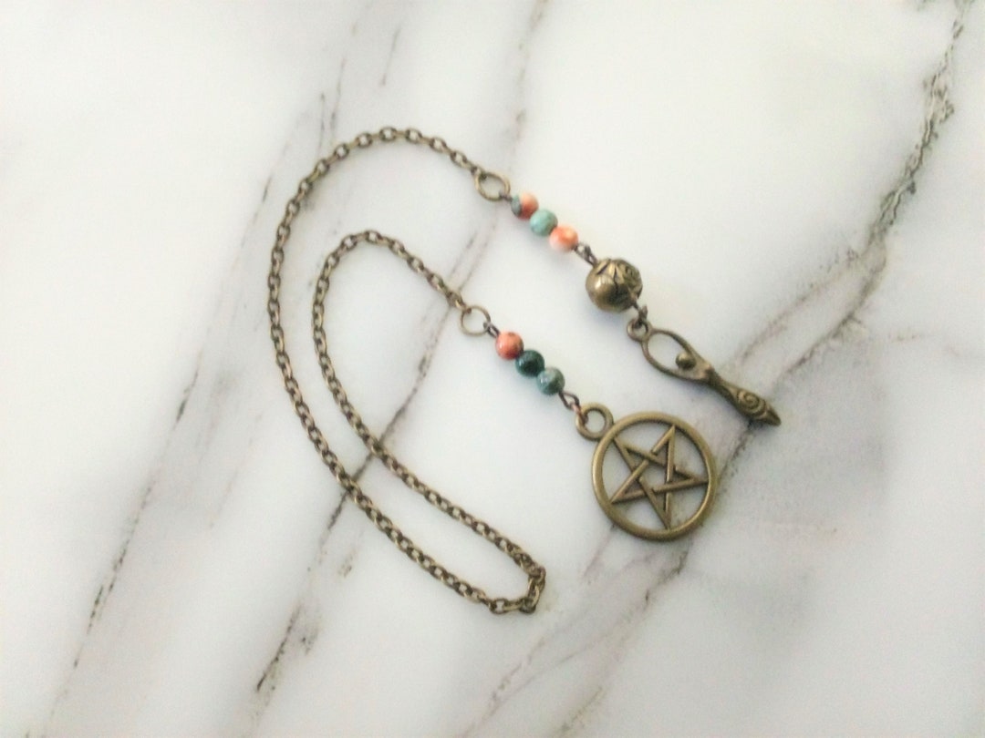 Goddess Pendulum for Dowsing, Pentagram Pendulum, Divination Pendulum, Spiritual Gifts for Women ...