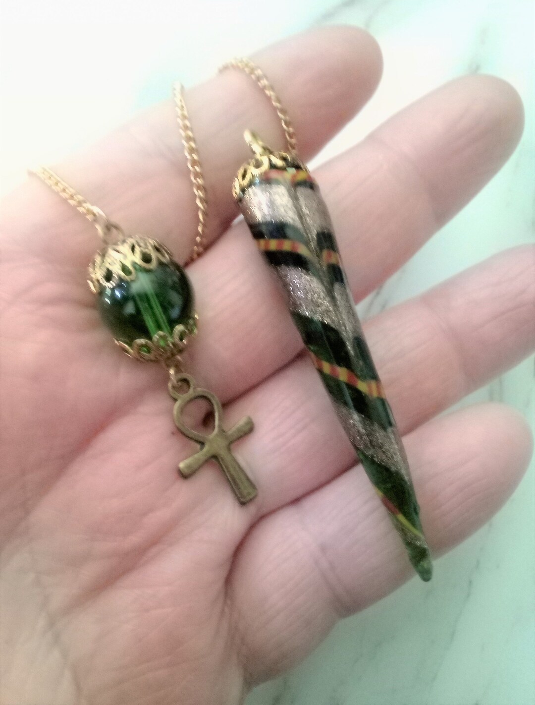 Ankh Pendulum for Dowsing, Witchy Pendulum, Magickal Divination Tools ...