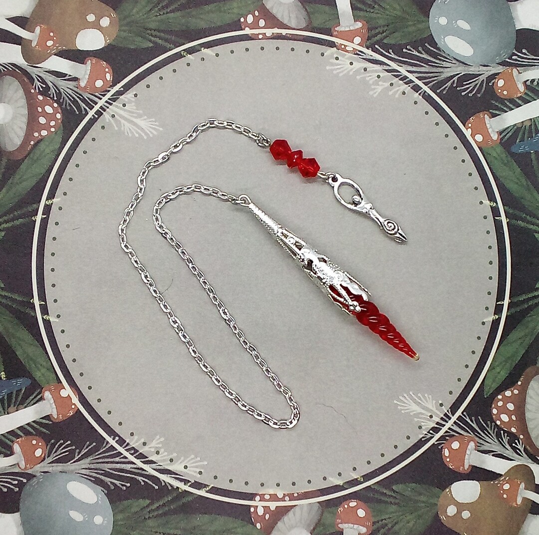 Glass Pendulum, Silver Pendulum, Divination Pendulum, Spiritual Gifts ...