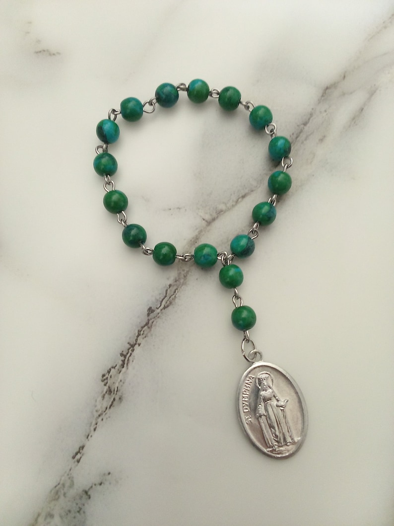 Chaplet of St Dymphna Saint Dymphna Rosary Patron Saint of - Etsy