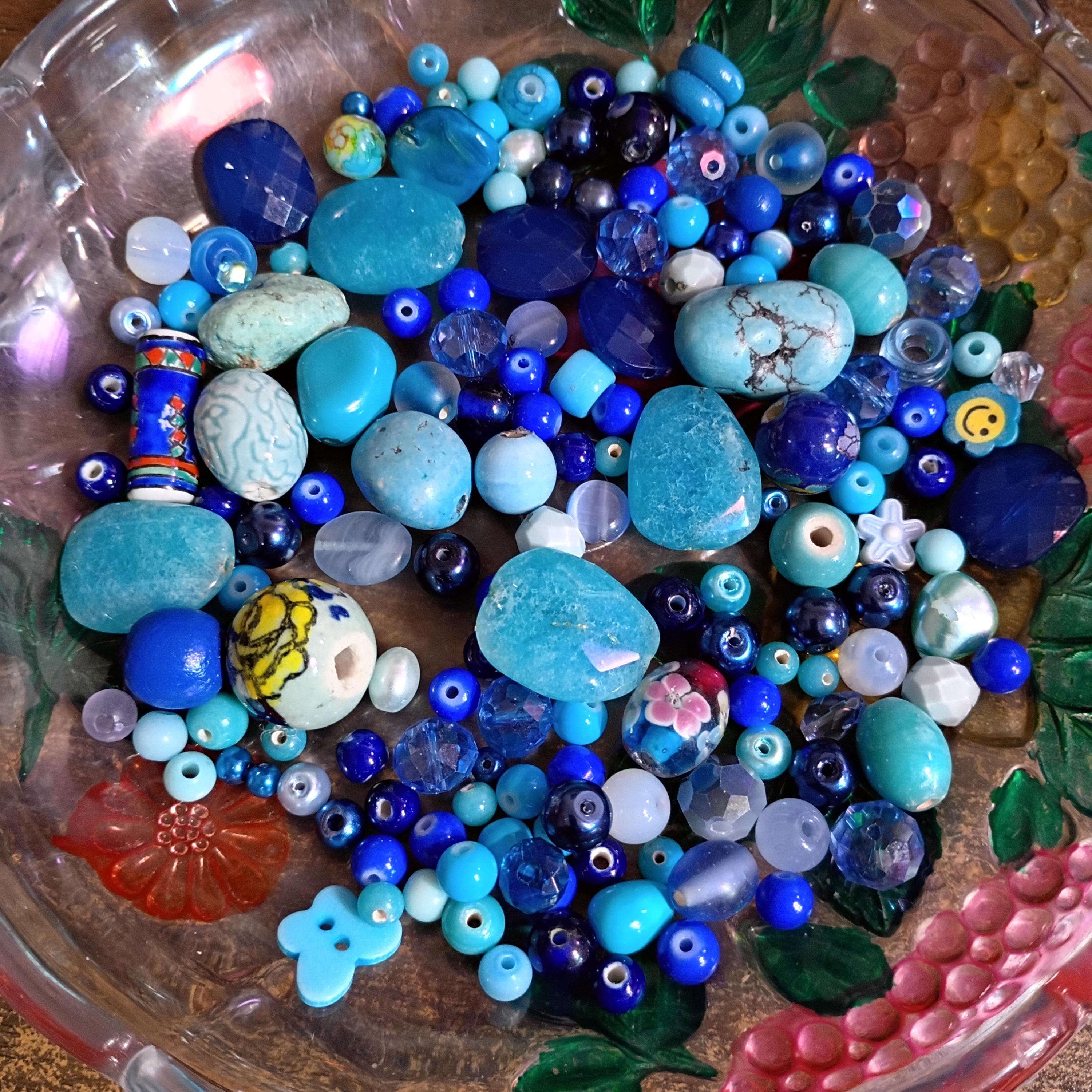 Silver Bead Mix, Single Color Mixed Bead Soup for Jewelry Making, 4 Oz ...