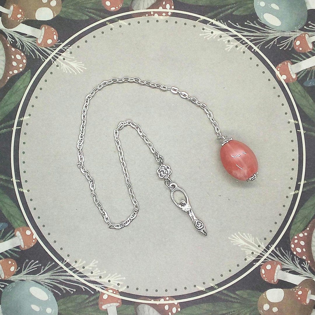 Goddess Pendulum for Dowsing, Stone Pendulum Scrying, New Age Gifts ...