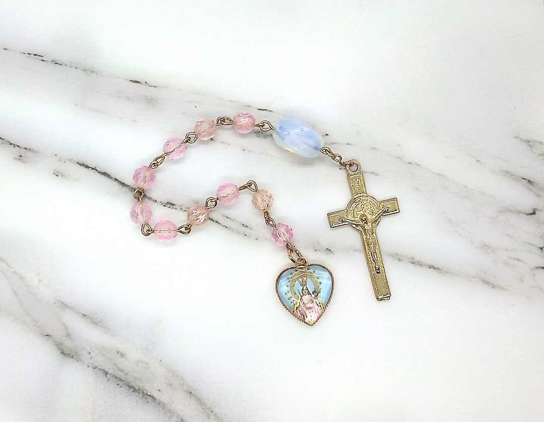 Our Lady of Aparecida Pink Rosary Tenner, Nossa Senhora Aparecida ...
