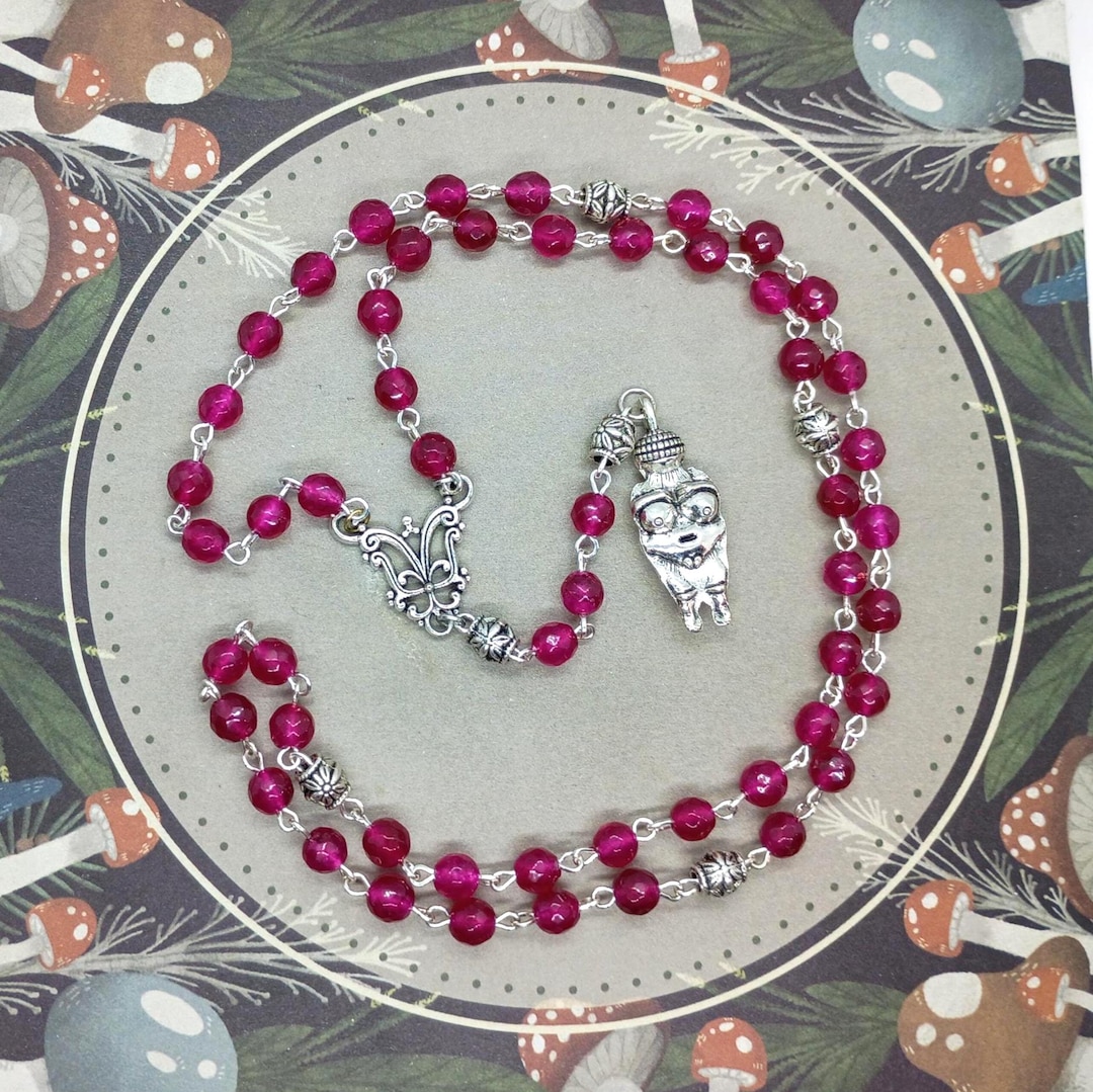 Fertility Goddess Pagan Rosary, Venus of Willendorf Divine Feminine ...