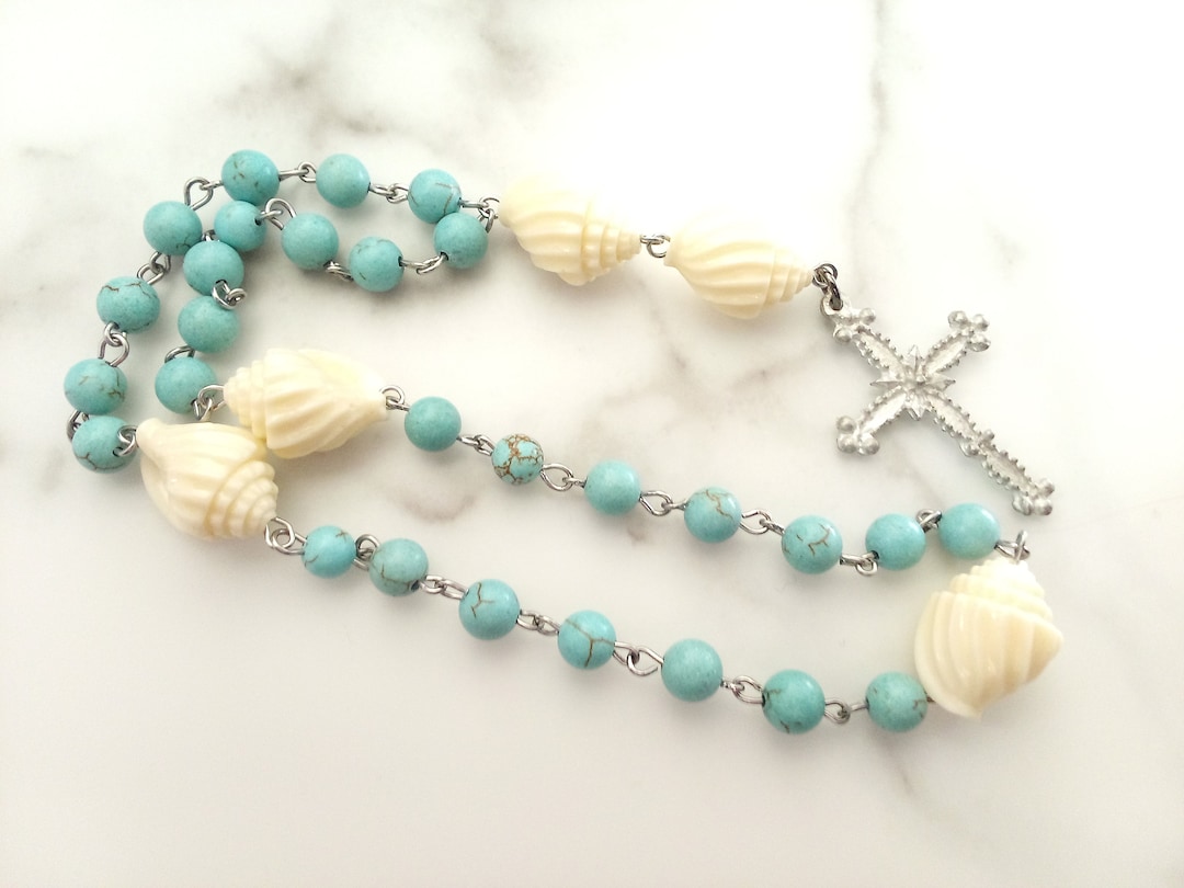 Shell Rosary, Methodist Prayer Beads, Episcopal Rosary, Anglican Beads ...
