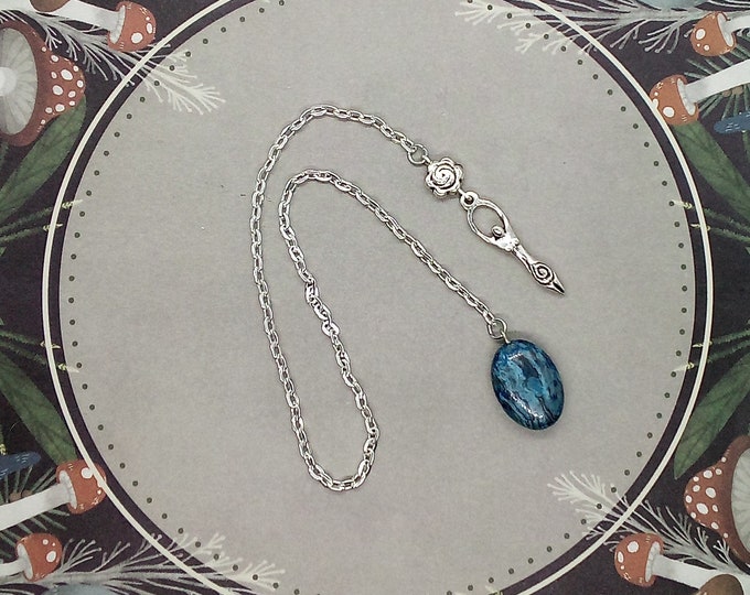 Goddess Pendulum for Dowsing, Witchy Pendulum, Stone Pendulum Scrying ...