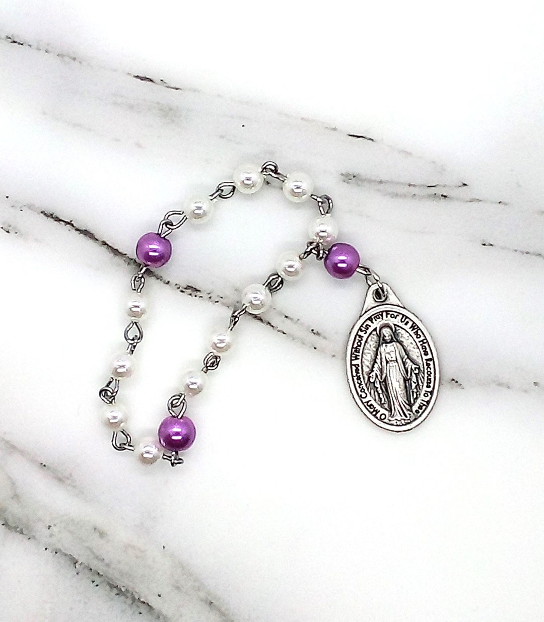 Immaculate Conception Pearl Chaplet, Little Crown of the Blessed Virgin ...