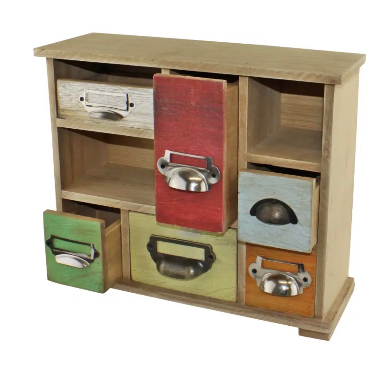 Multi Coloured Wooden Trinket Drawers | Etsy