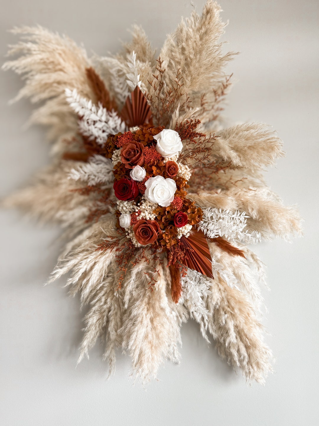 Boho Rust Terracotta Wedding Arch, Terracotta Arch Wedding, Boho ...