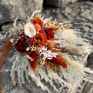 Boho Rust Terracotta Wedding Bouquet Terracotta Bridesmaid - Etsy