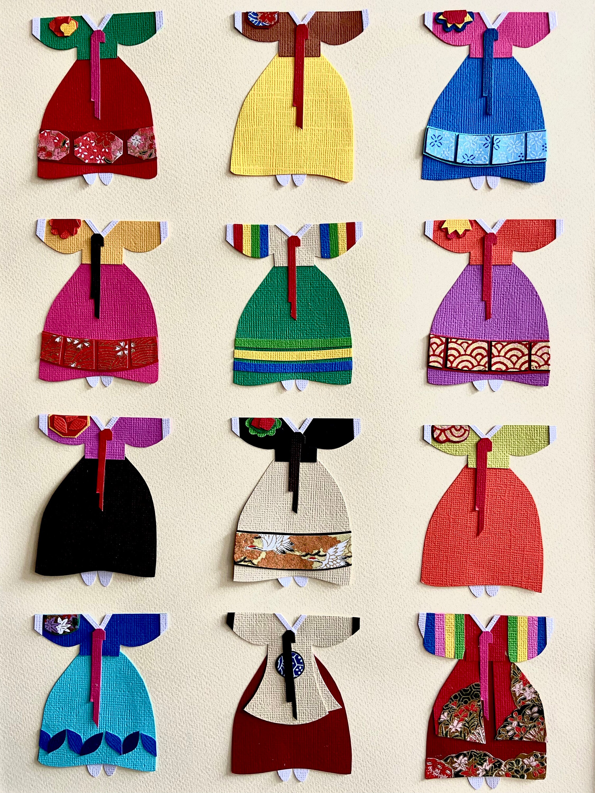 Hanbok Celebrated: Paper-cut Korean Traditional Dress women - Etsy Canada