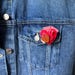 Girl's 1-heart Pin/brooch for Clothes, Bag, and Backpacks - Etsy