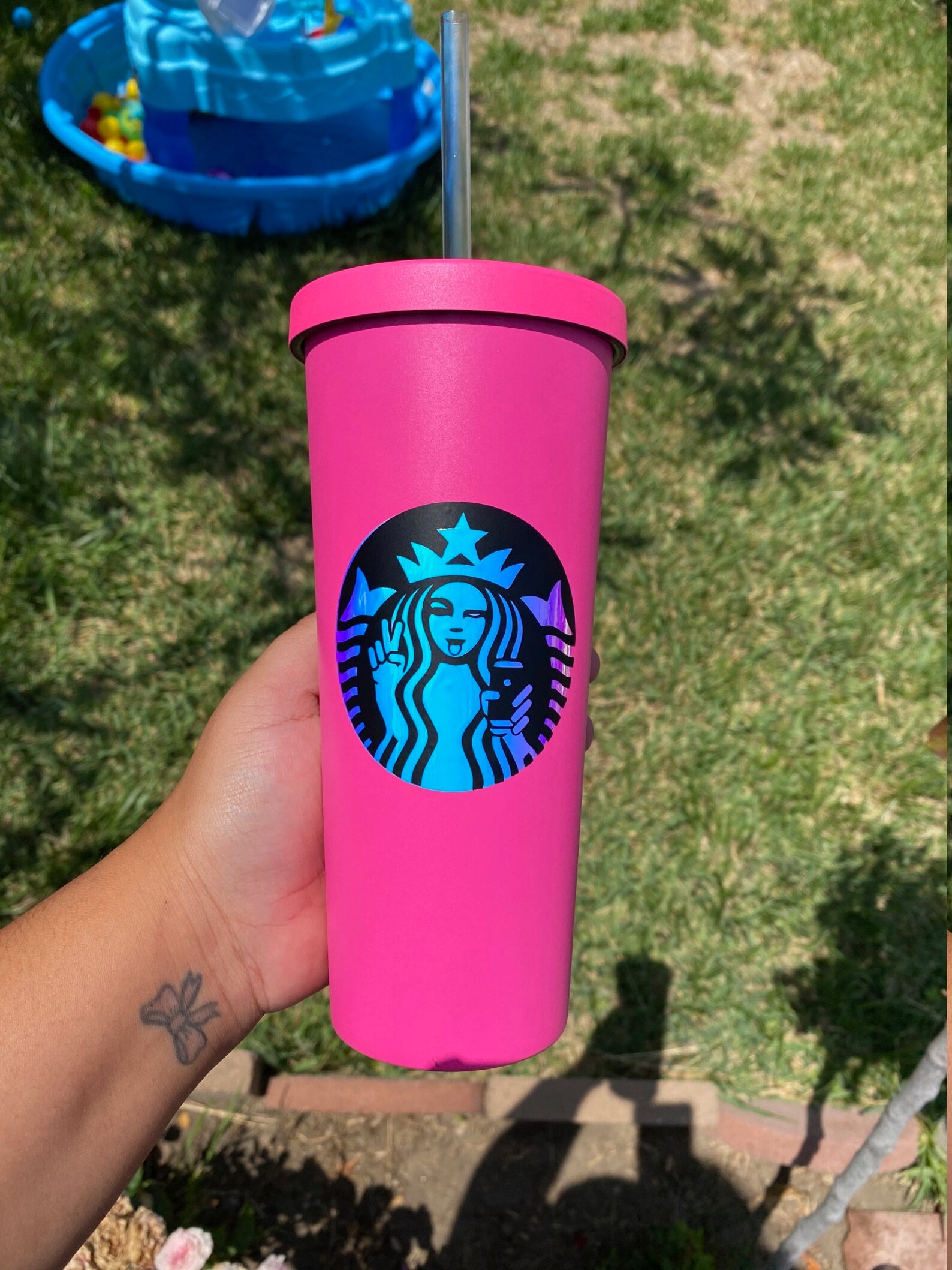 Barbie Pink 20oz Stainless Steel Tumbler With Straw Custom Etsy