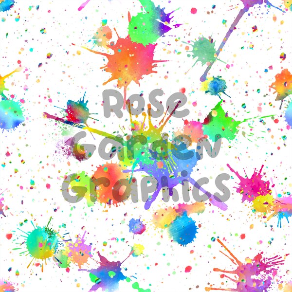 Neon Paint Splatter - Etsy