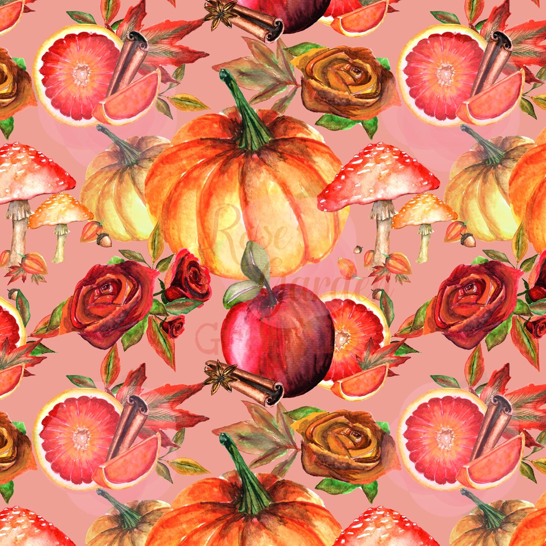 Fall Mix Seamless Image Seamless Pattern Paper Digital - Etsy