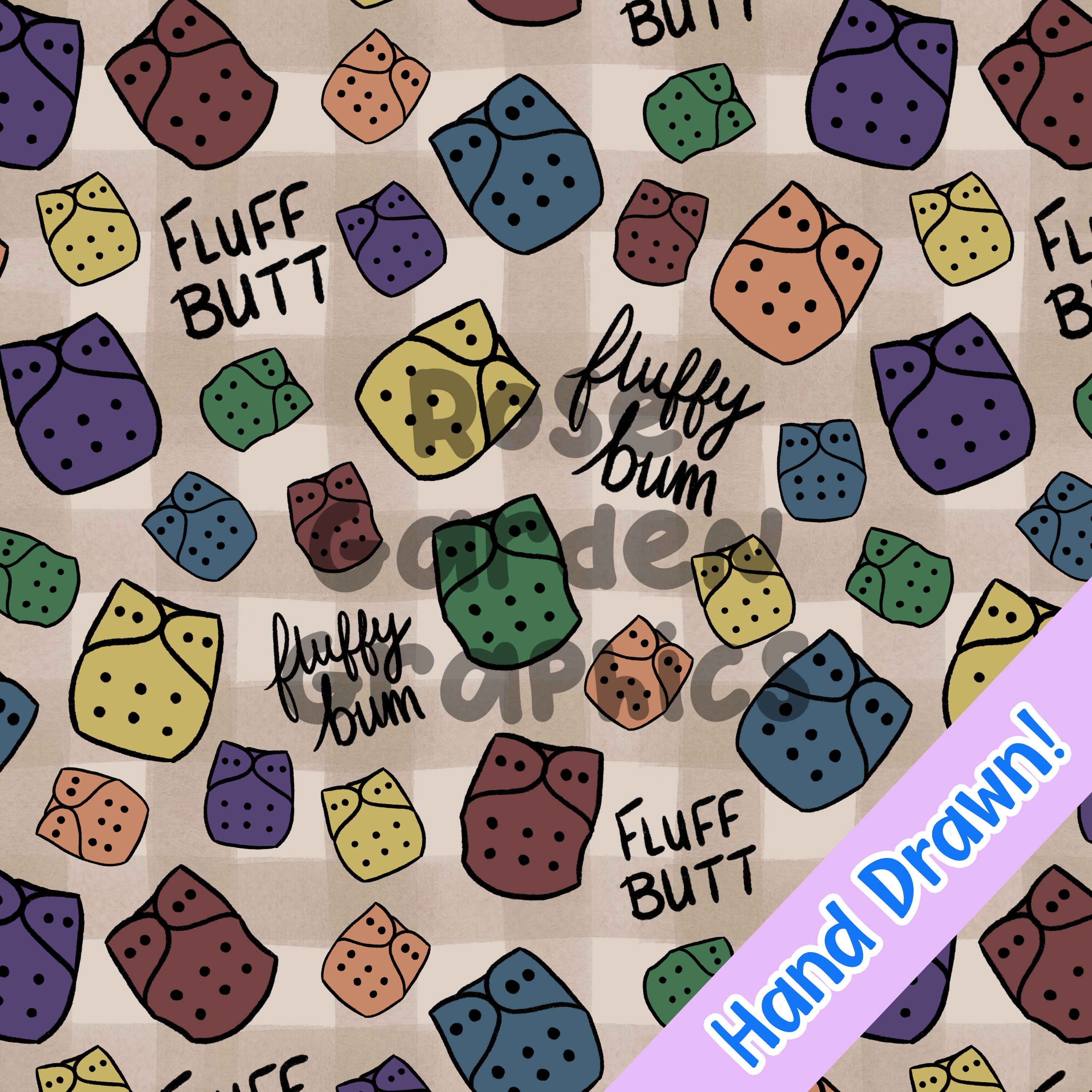 Cloth Diapers Seamless Image, Seamless Pattern Paper, Digital Papers ...