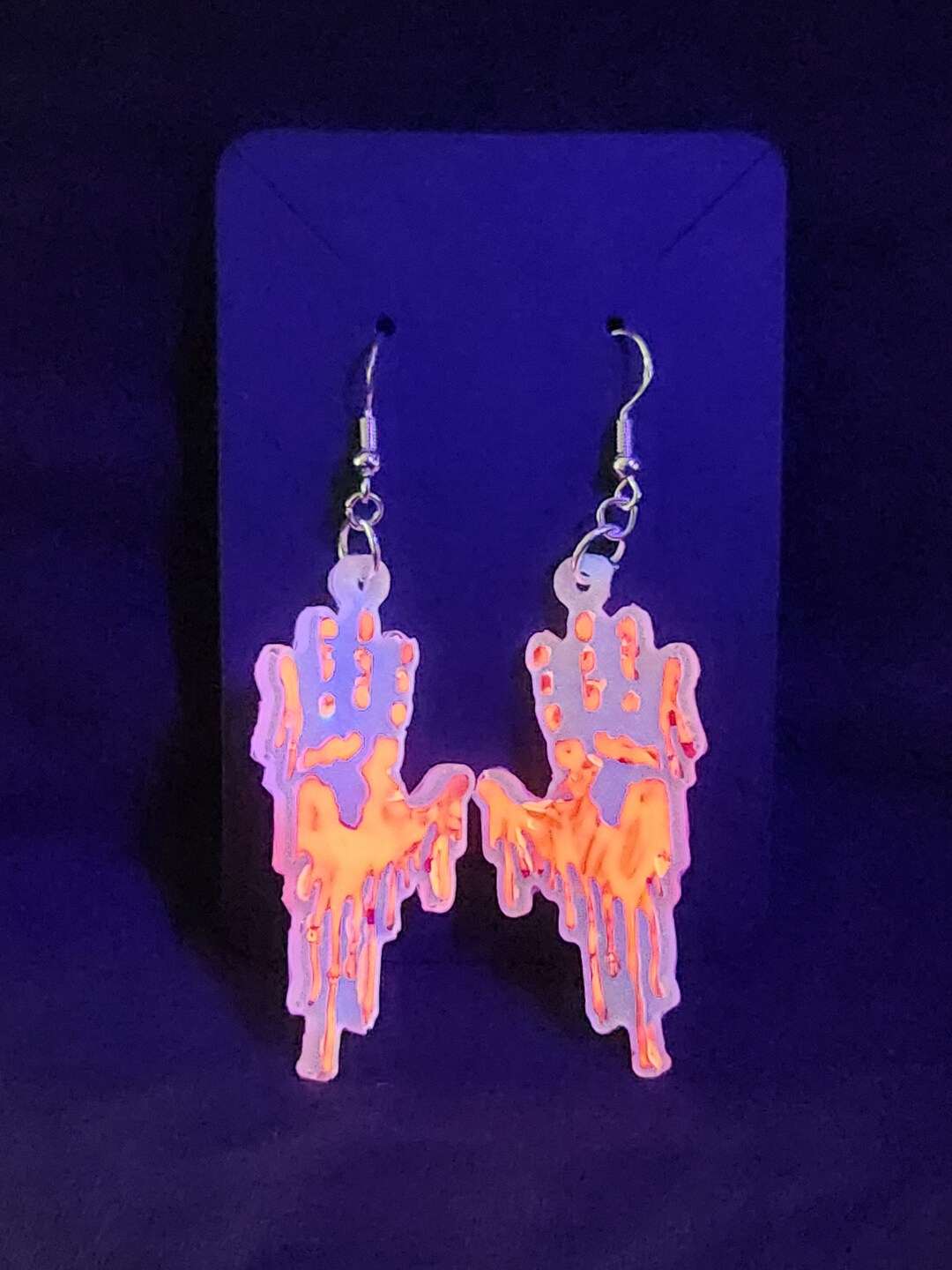 Bloody Handprint Earrings - Etsy