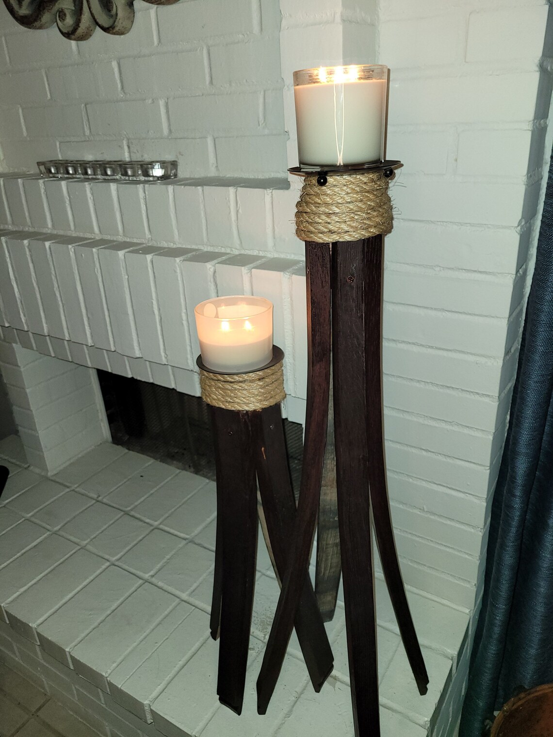 Wine Stave Candle Holders - Etsy