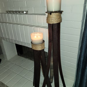 Wine Stave Candle Holders - Etsy