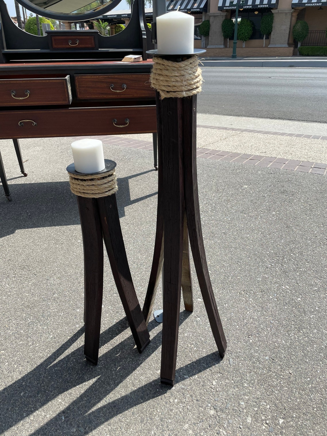 Wine Stave Candle Holders - Etsy