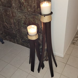Wine Stave Candle Holders - Etsy