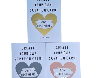 Reveal Scratch Card | Etsy UK