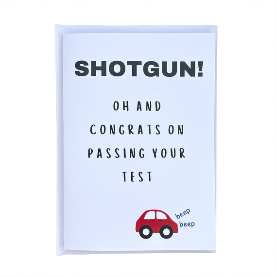 Funny Passed Driving Test Card Driving Test Congrats Passed | Etsy