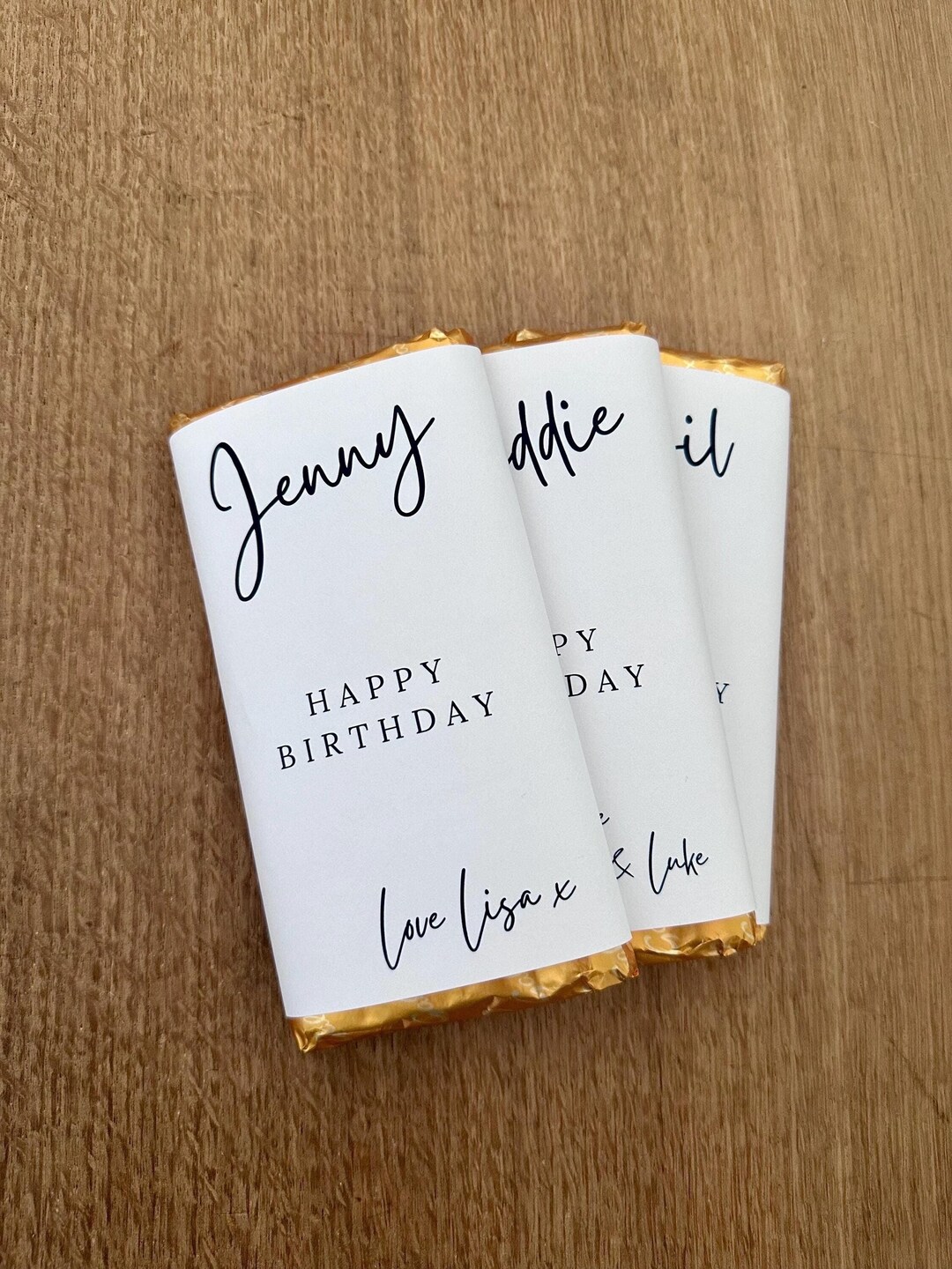 Personalised Happy Birthday Wrapper, Chocolate Wrapper, Happy Birthday ...