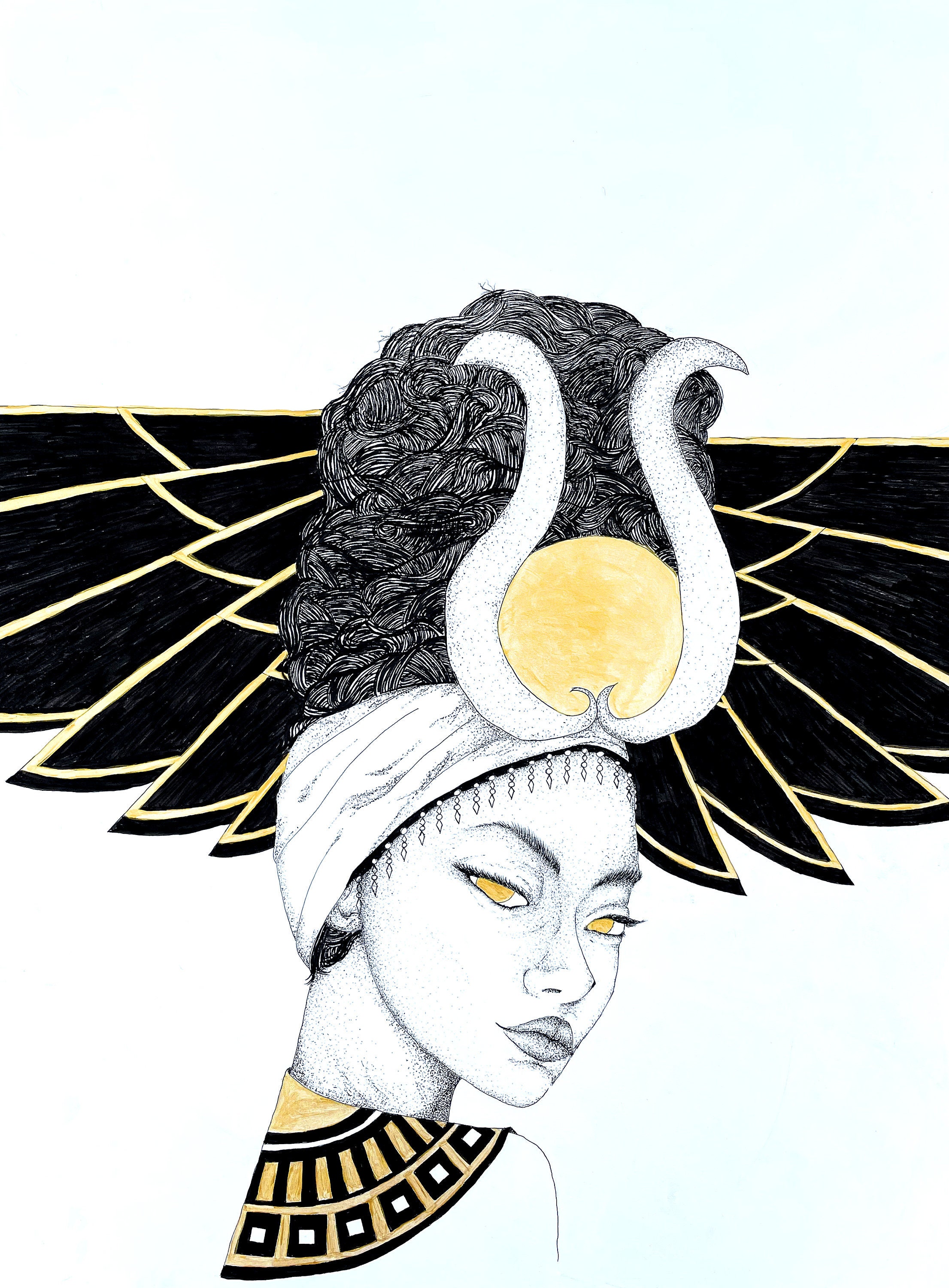 Isis Egyptian Goddess Wall Art | Etsy