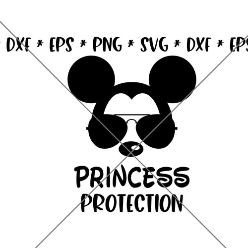 SALE Mouse Princess Protection SVG Disney Svgs DXF Eps - Etsy