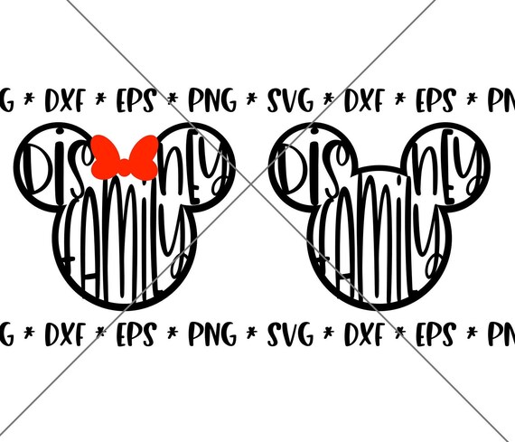 SALE Mouse Family SVG Disney Svgs DXF Eps Png Instant | Etsy