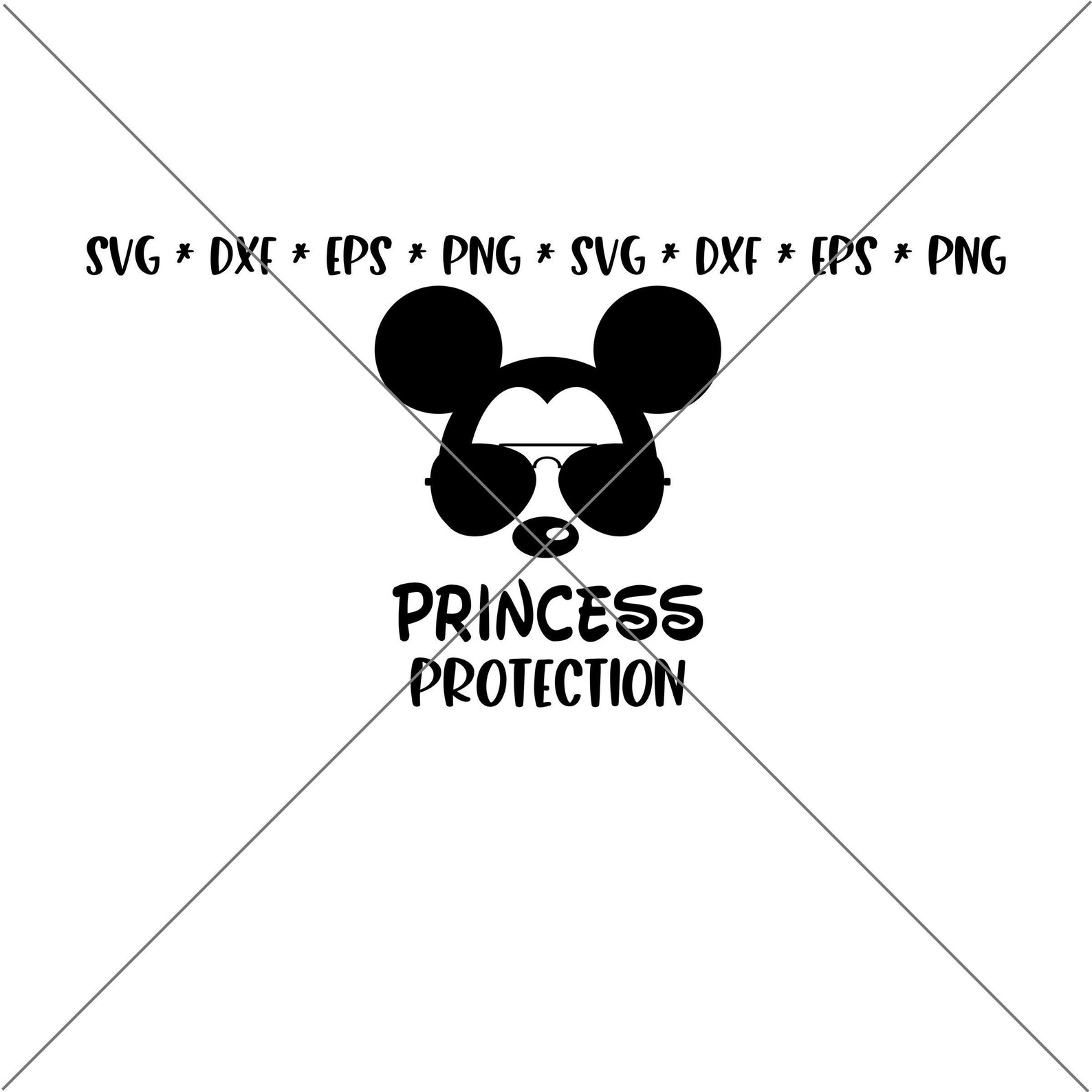 SALE Mouse Princess Protection SVG Disney Svgs DXF Eps - Etsy