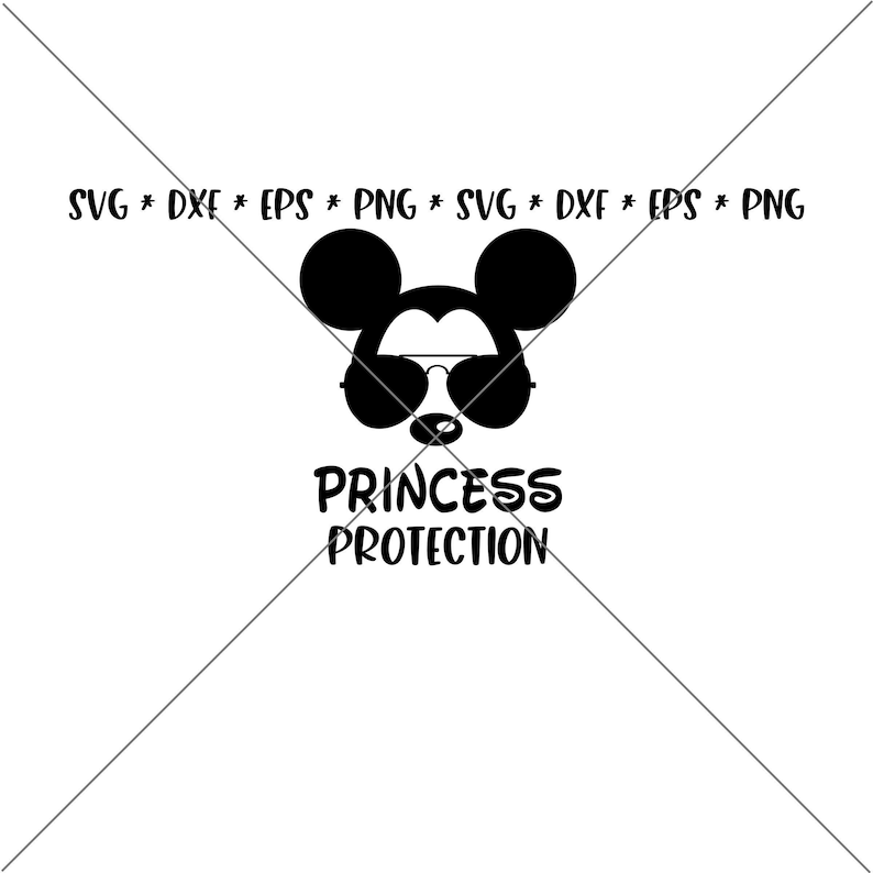 SALE Mouse Princess Protection SVG Disney Svgs DXF Eps - Etsy