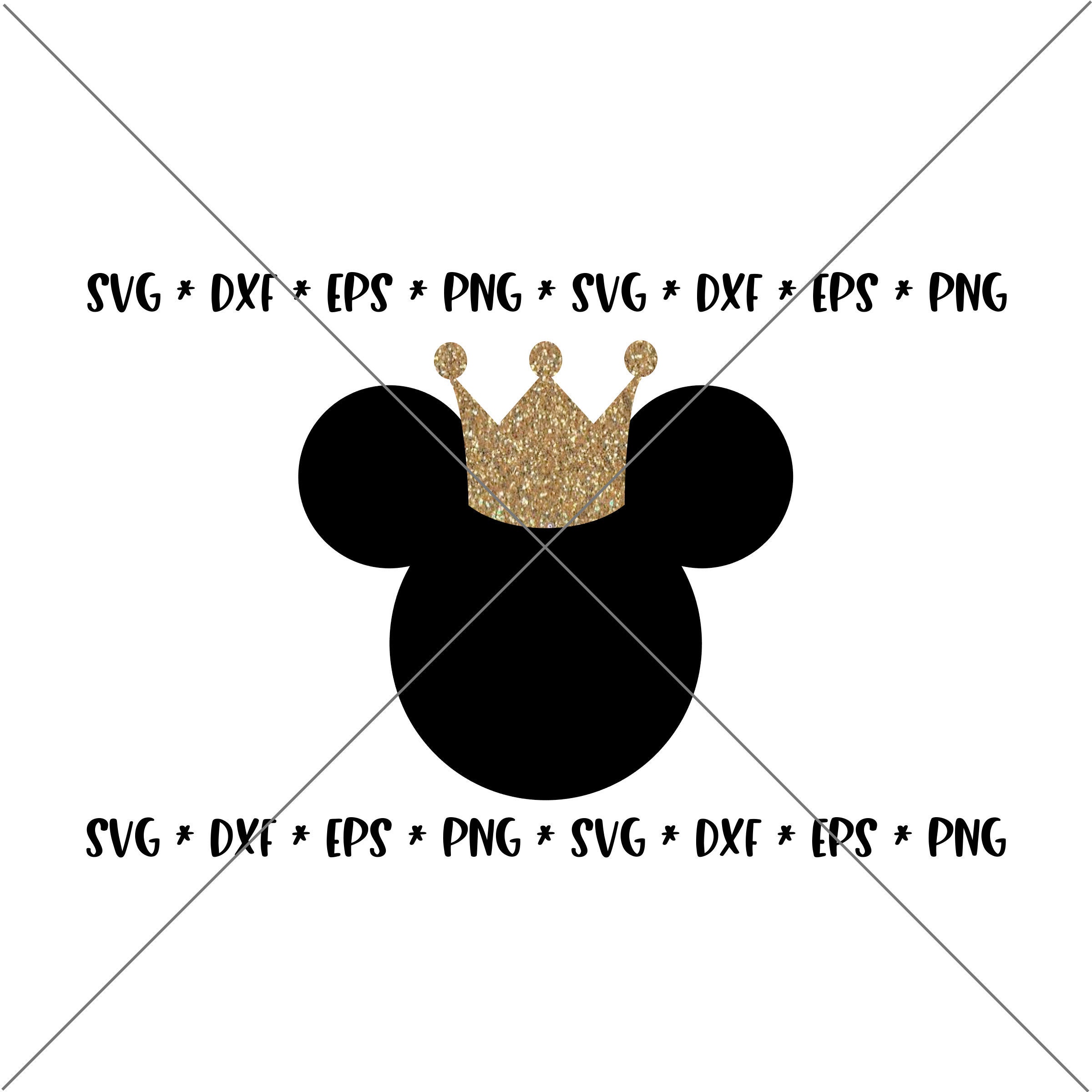 Venta Mouse Crown SVG Disney svgs DXF eps png Instant - Etsy España