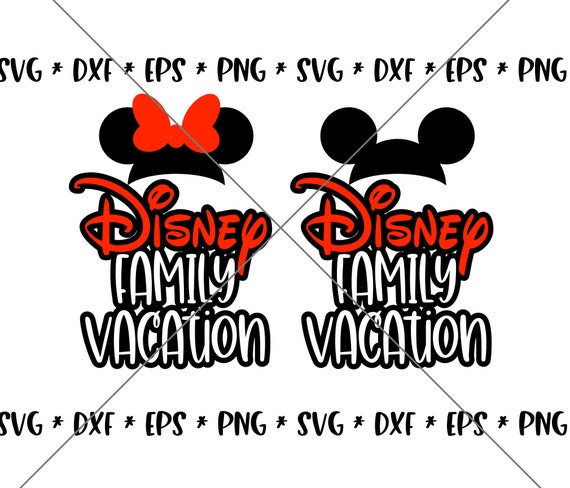 SALE Family Vacation Mouse SVG Disney svgs DXF eps png | Etsy