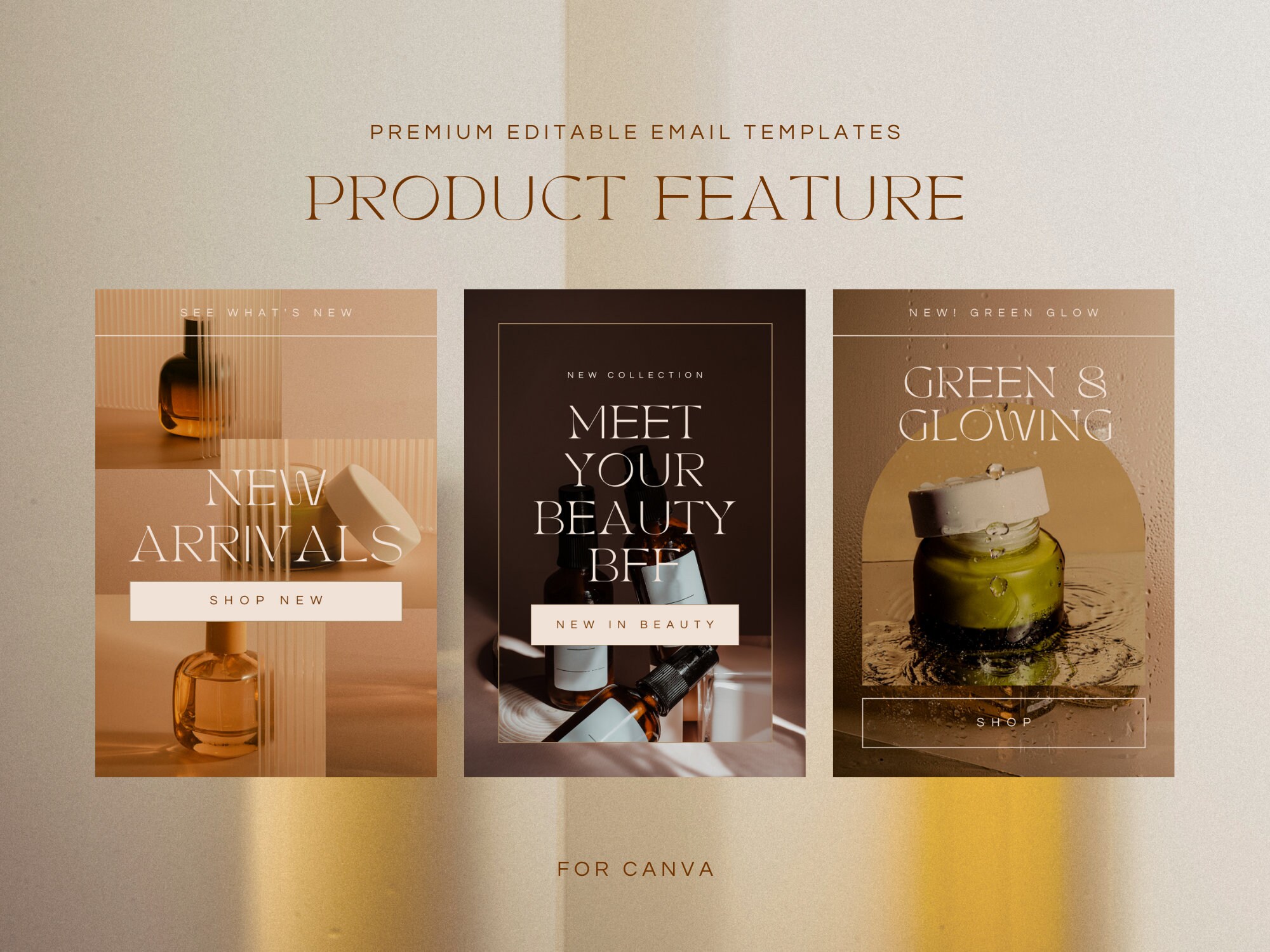 30 Email Templates | Mailchimp Klaviyo | Editable Beauty & Skincare E ...