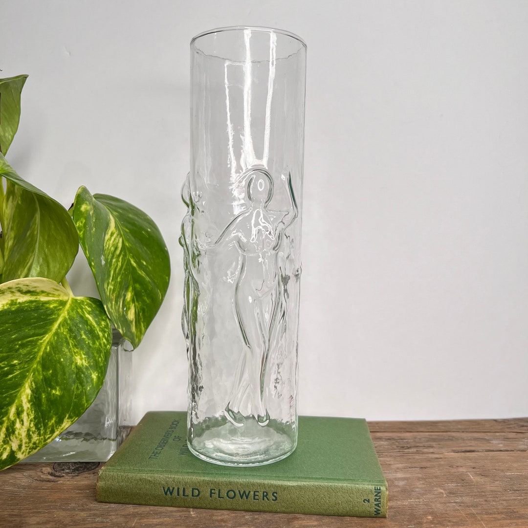 Vintage Libbey La Femme Glass, Dancing Lady Glass, Lady Vase, Tall ...