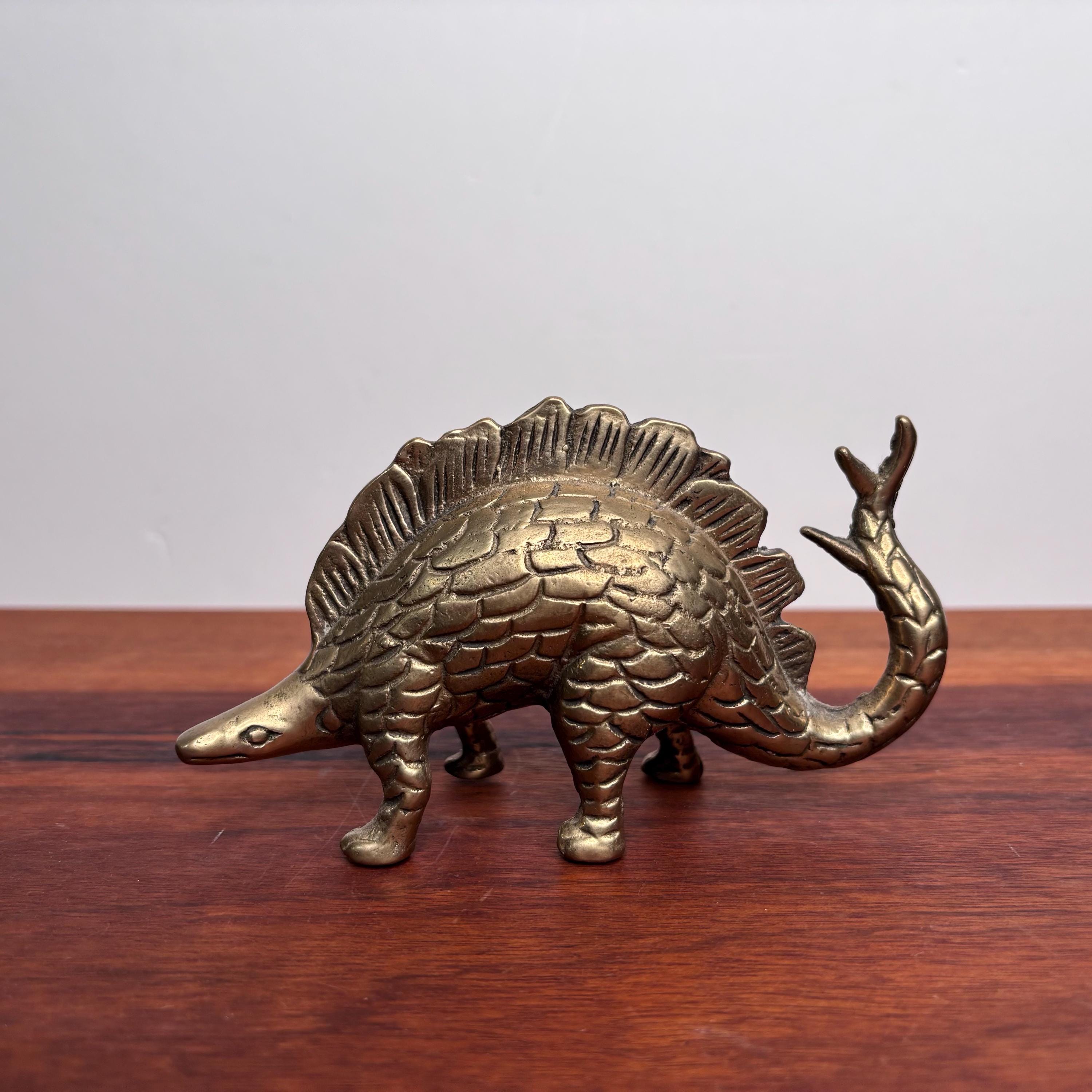 Vintage Rare Brass Dinosaur Figurines, Collectibles, Jurassic Dinosaurs ...