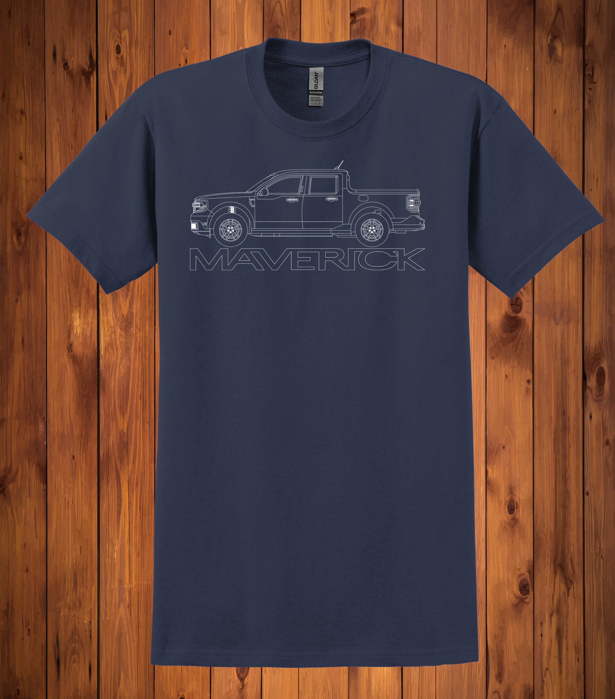 Ford Maverick Outline T-shirt - Etsy