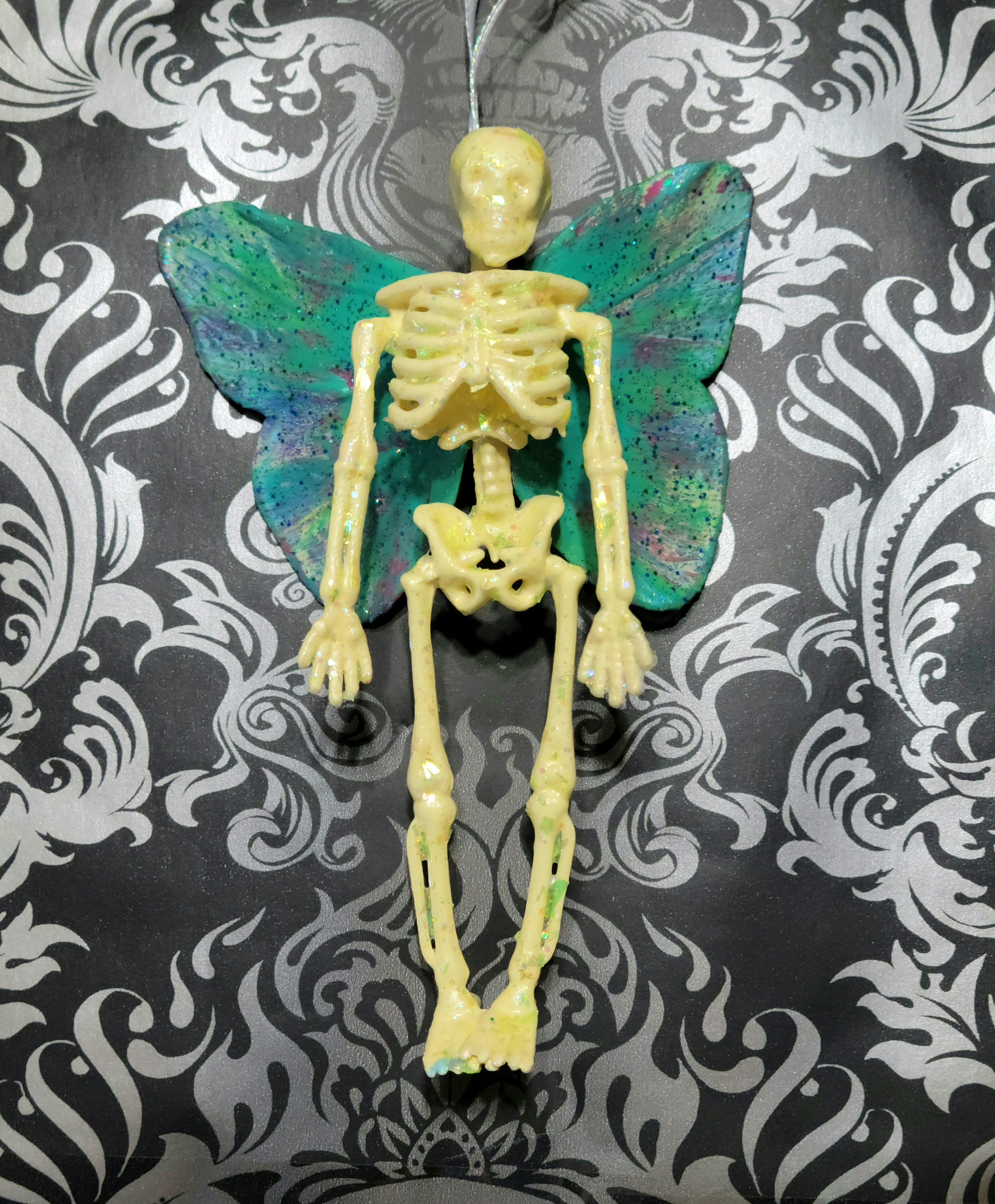 Yellow Skeleton With Wings - Etsy