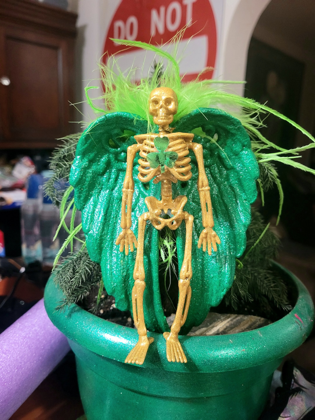 St Patrick's Day Skeleton Angel (#2) - Etsy